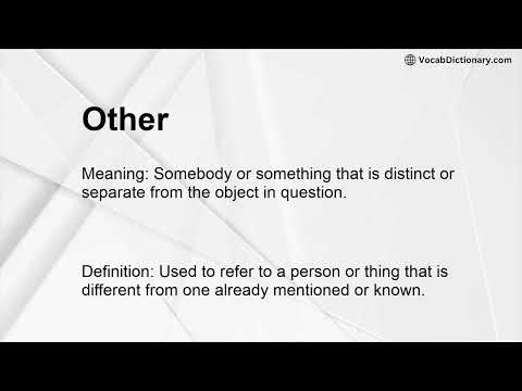 Other Meaning