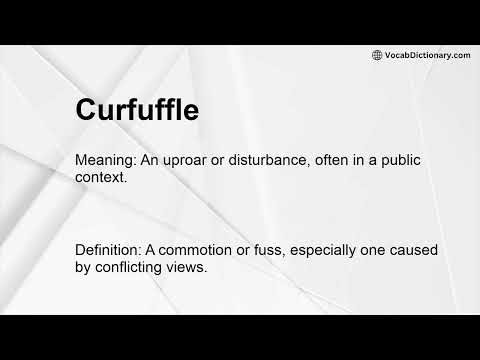 Curfuffle Meaning