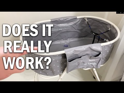 Furesh Elevated Folding Dog Bath Tub Review - Does It Really Work?