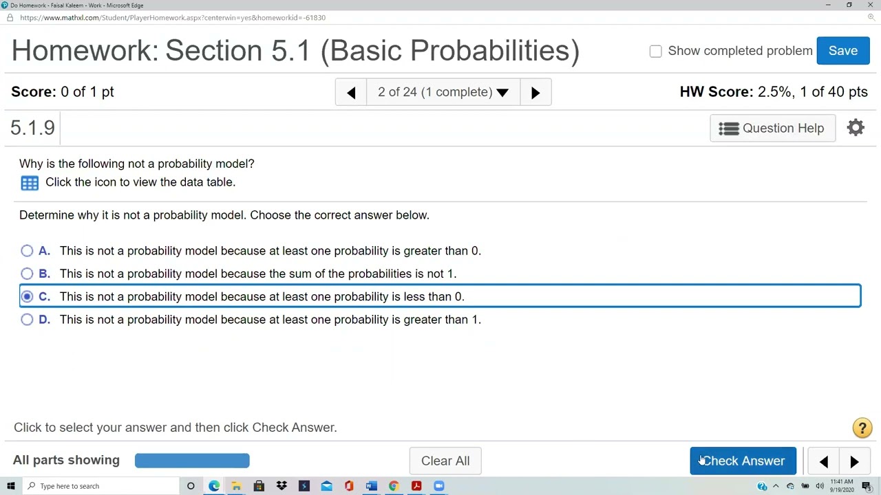 Elementary Stats Lesson 42: Introduction to Basic Probability (Section 5.1 Problems 1-5)