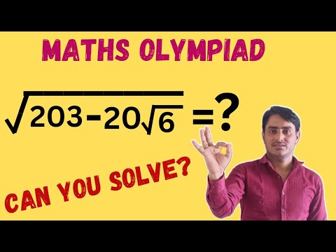 Japanese maths olympiad | How to find the square root of (203-20√6) ? | Nice solution