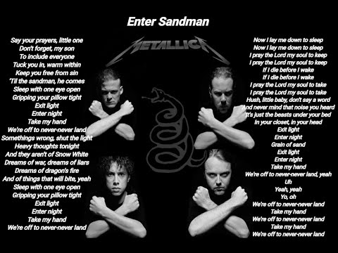 Metallica-Enter Sandman-Metallica lyrics [HQ]