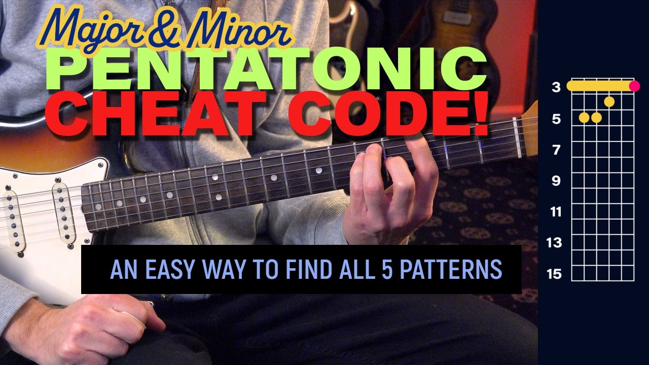 The Pentatonic Cheat Code - All 5 patterns of Major & Minor Pentatonic Scale - Guitar Lesson - ML135