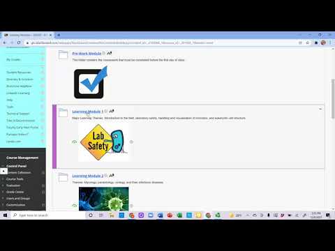 Online Microbiology Course Navigation Video