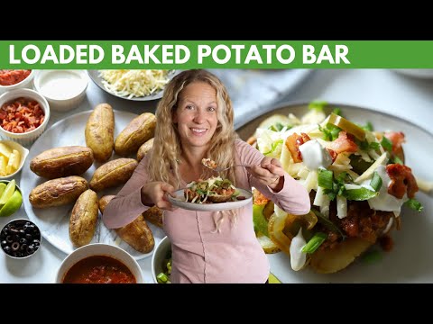 Loaded Baked Potato Bar with Tons of Toppings