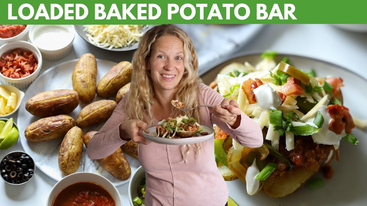 Loaded Baked Potato Bar with Tons of Toppings
