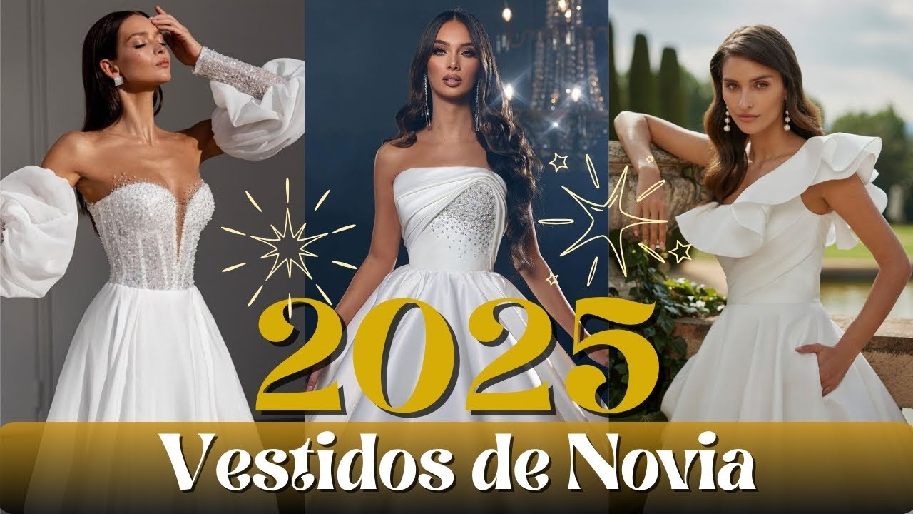 👰✨ Las 5 Tendencias IMPERDIBLES en Vestidos de Novia 2025