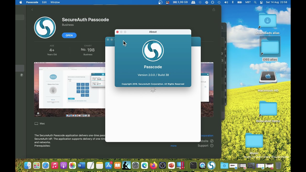 SecureAuth Passcode App [MAC] Basic Overview - Mac App Store
