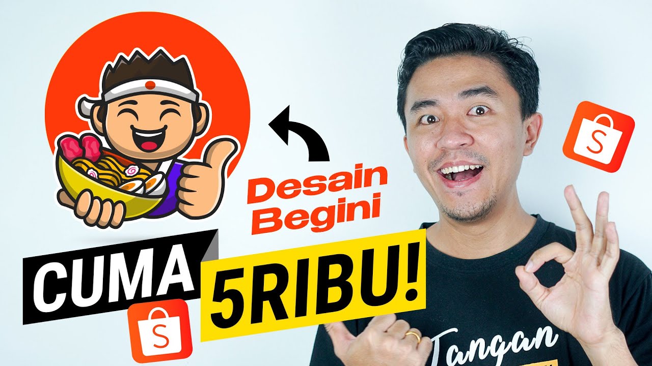 LOGO HARGA 5RIBU? EXPERIMENT Pesen Desain di SHOPEE | BAGUS GAK YA?