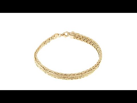 Passport to Gold 14K Gold Wheat Chain 71/4" Bracelet