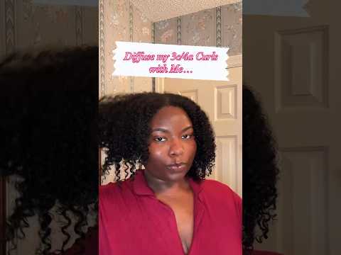 Diffusing 3c/4a curls 👩🏾🦱 #curls #3chair #4ahair #diffuser