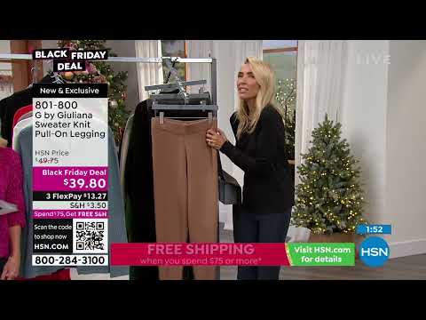 G by Giuliana Sweater Knit PullOn Legging