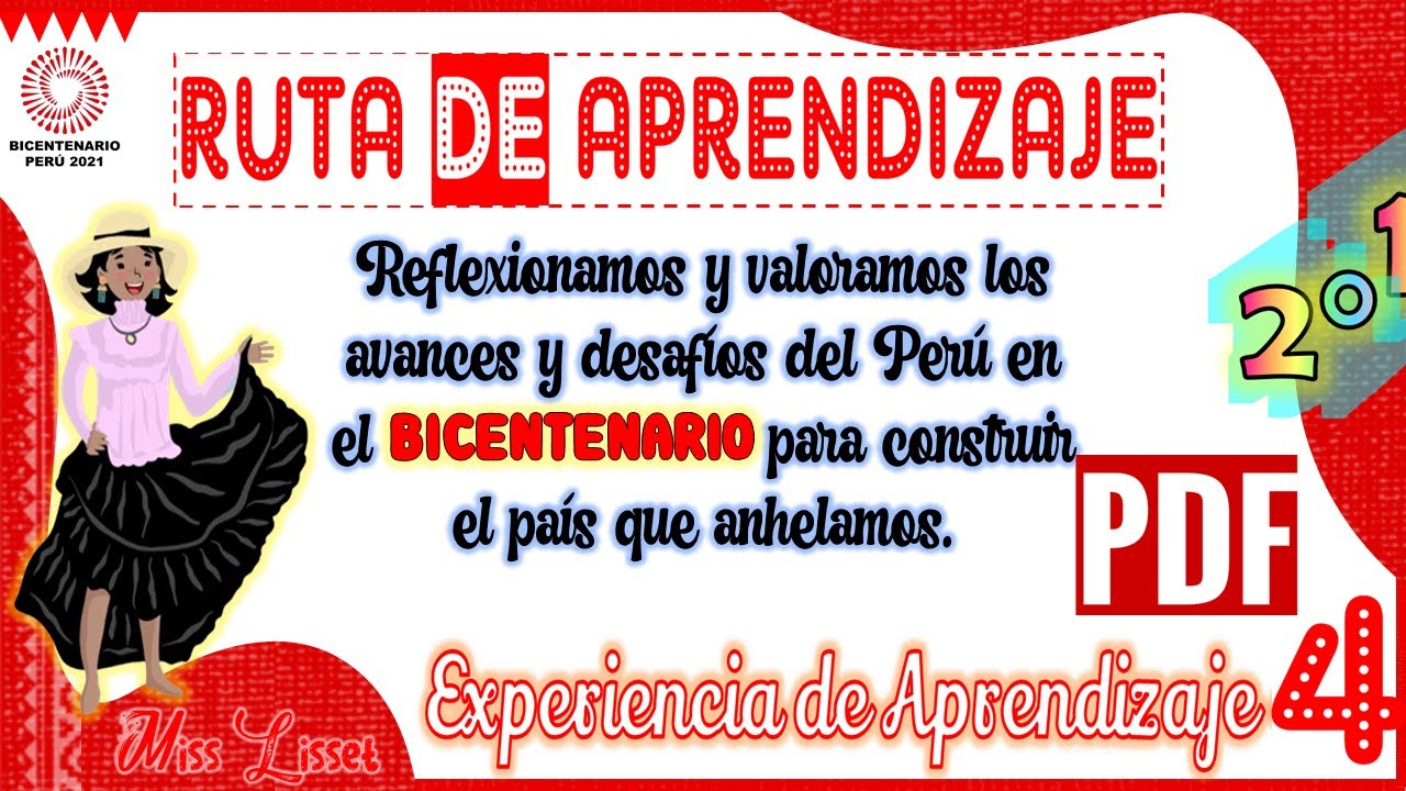 1° y 2° - RUTA DE APRENDIZAJE DE LA EXPERIENCIA DE APRENDIZAJE 4 - PDF DE LAS ACTIVIDADES POR ÁREAS