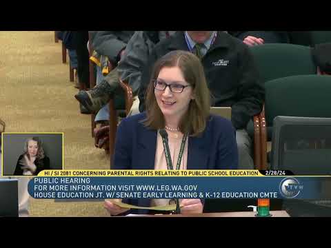 Public hearing on Initiative 2081 (Parents' Bill of Rights)