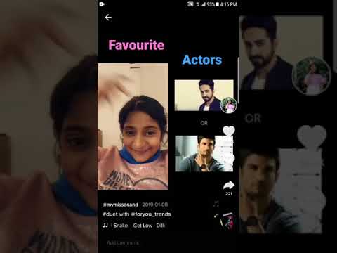 Favourite actors of My Miss Anand ||#Actors #anantya #SalmanKhan