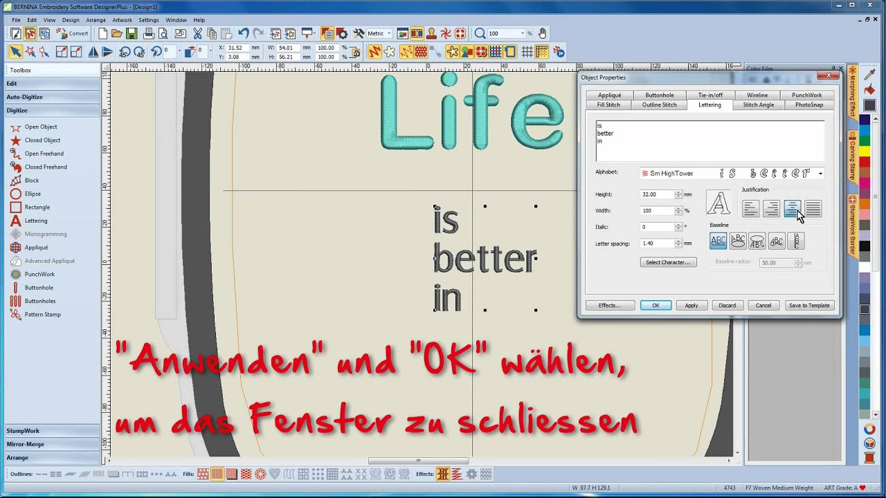 Software de Bordado Versão 7 - EditorPlus BERNINA - BERNINA