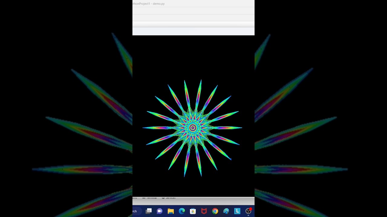 Python Turtle Graphics Design @codingwithnoman #shortsfeed #python #new #turtle #design #viral