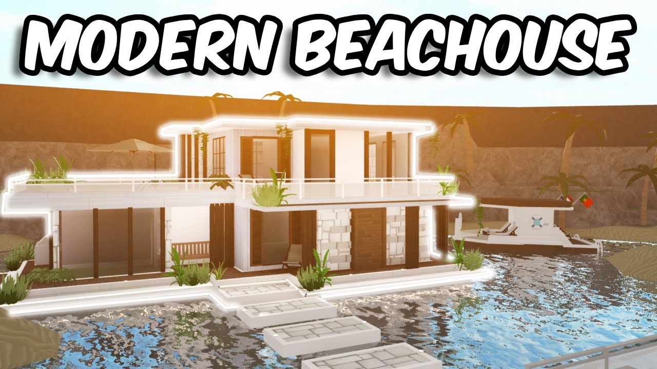 BUILDING A MODERN BEACH HOUSE in BLOXBURG