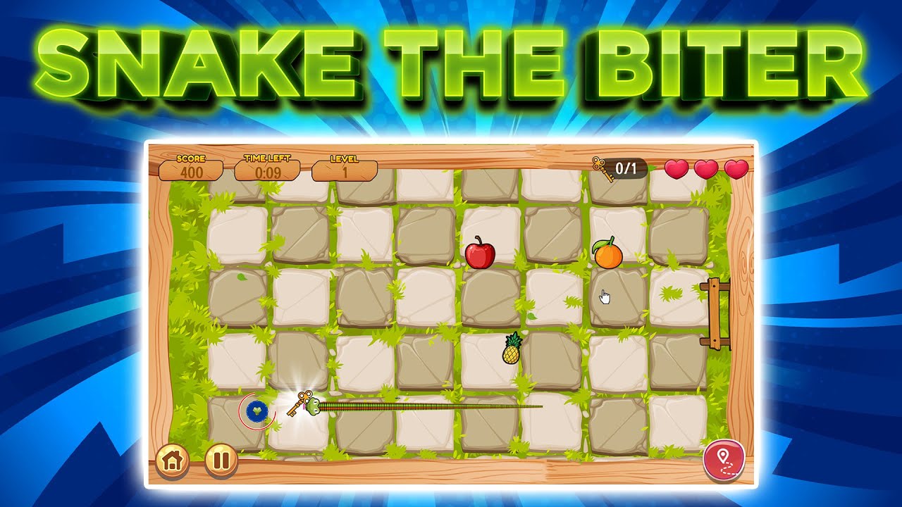 Snake The Biter || Construct 3 Game Template || Source code