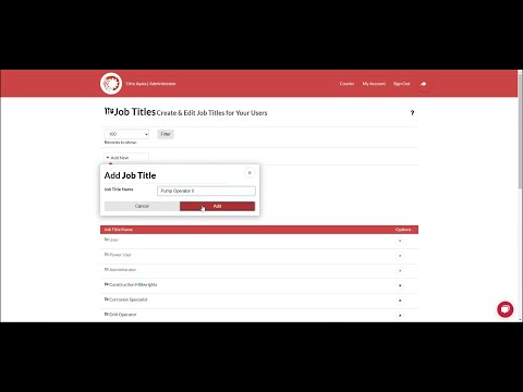 Adding a Job Title