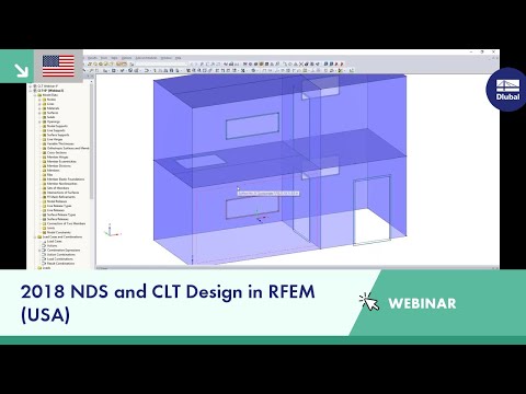 Webinar: 2018 NDS and CLT Design in RFEM (USA)