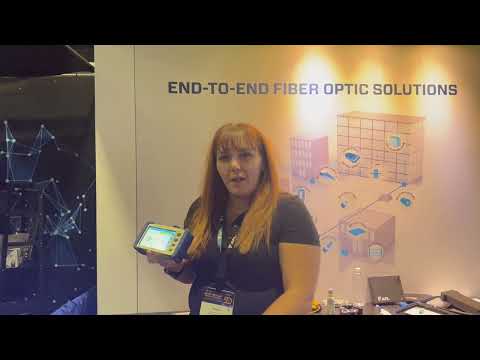 Tatianna at BICSI Booth #809 talking Test and Inspection equipment