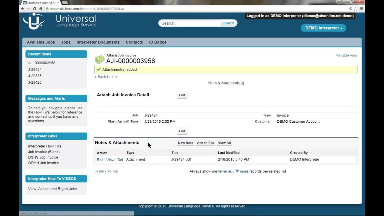 How to Submit Job Invoices