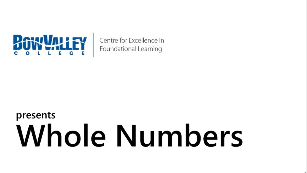 Introduction to Whole Numbers