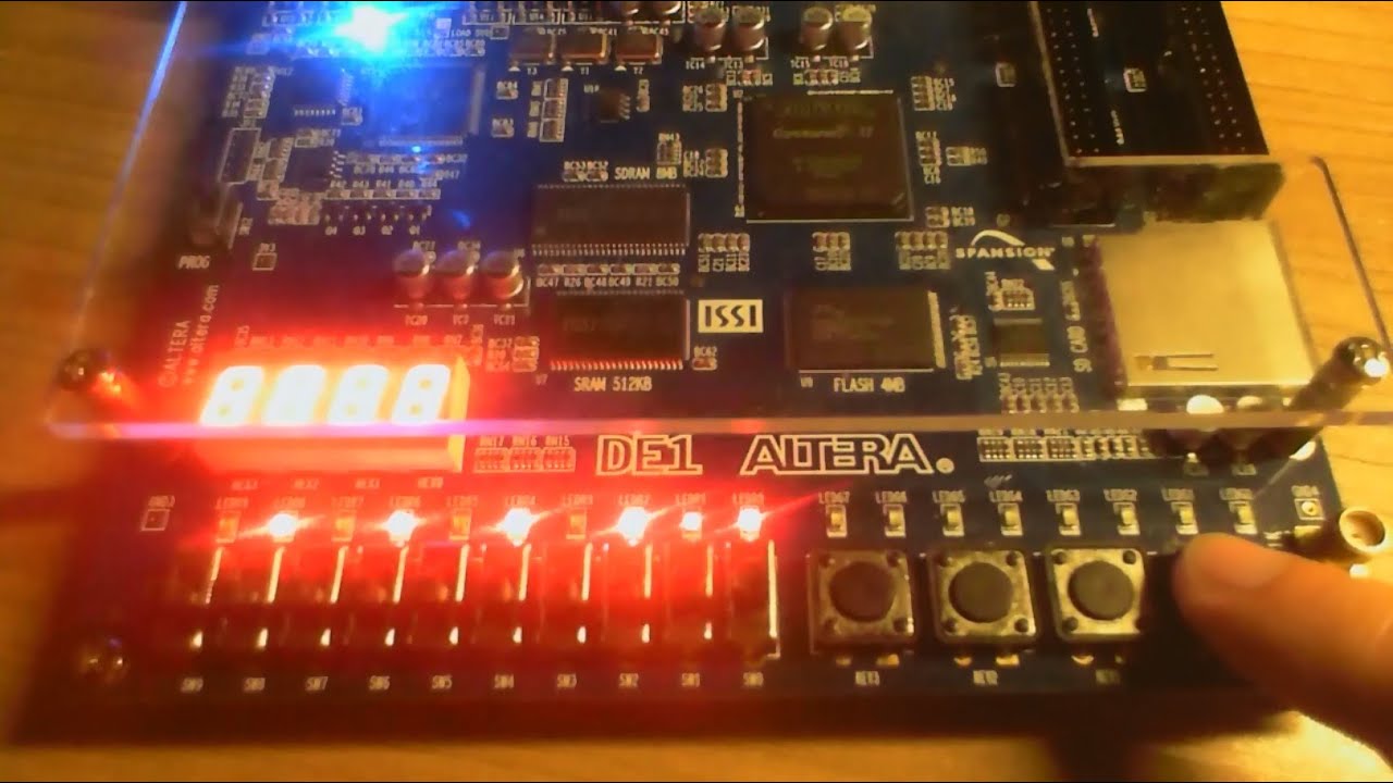 FPGA Tutorial 1. Blinking LEDs on DE1 Altera Board