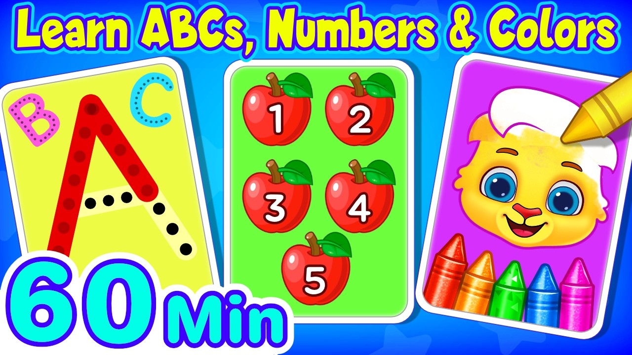 ABC Song, Counting Numbers & Learn Colors For Kids + More Educational Videos For Toddlers