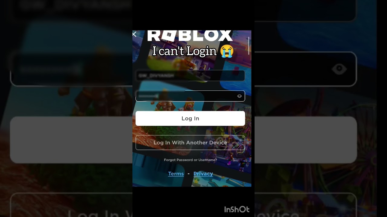 I can't login pls help me 😭 #roblox #roblox #gaming #help