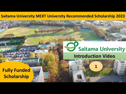 Introduction of Saitama University MEXT University Recommended Scholarship 2023