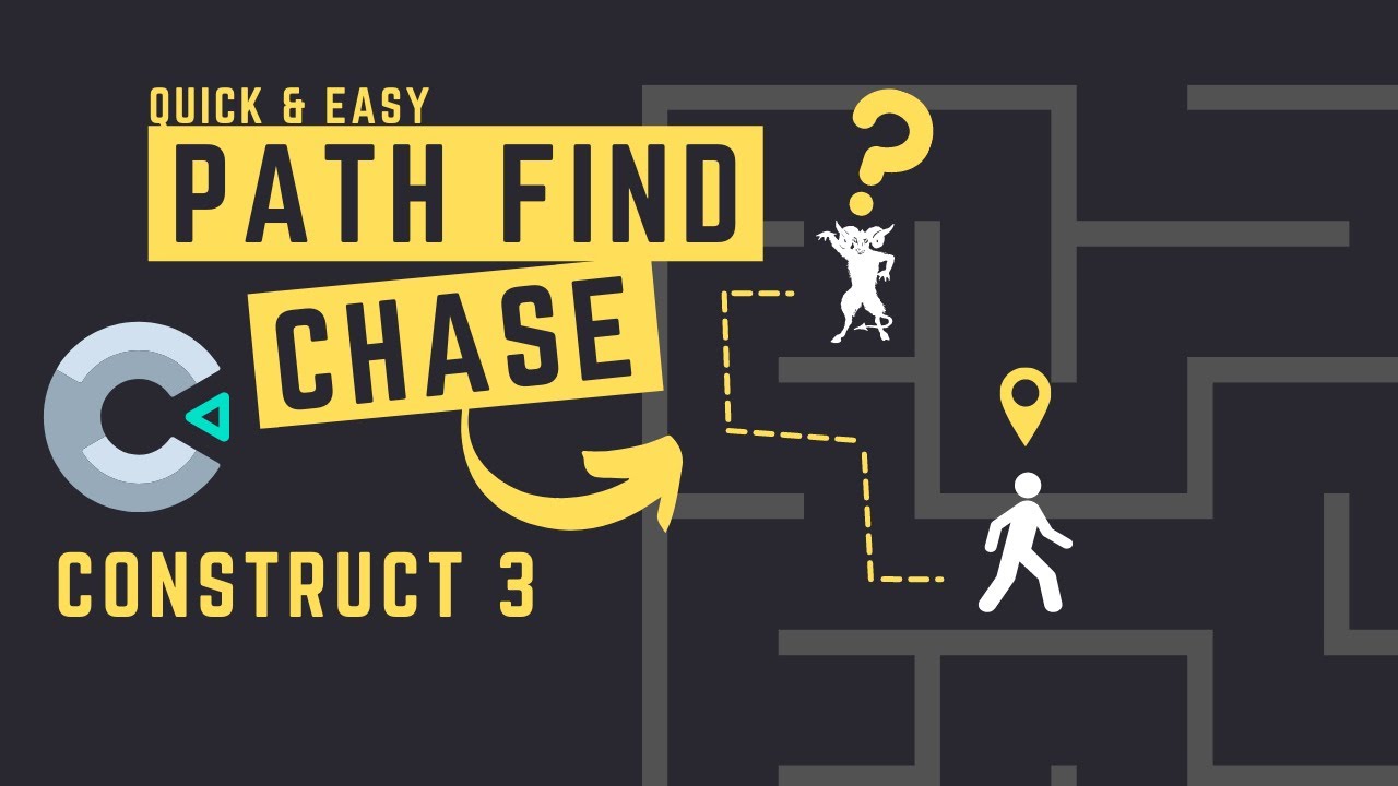 Construct 3 - Enemy follow player - pathfinding tutorial