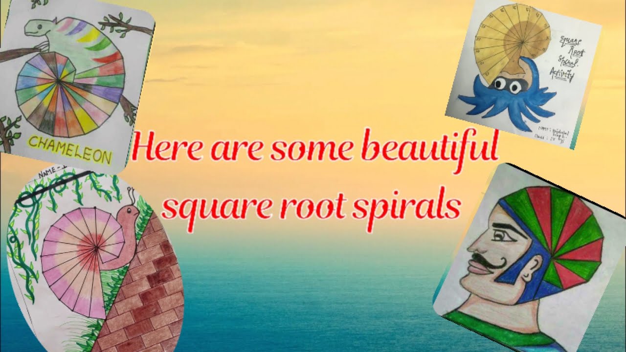 Few creative square root spirals