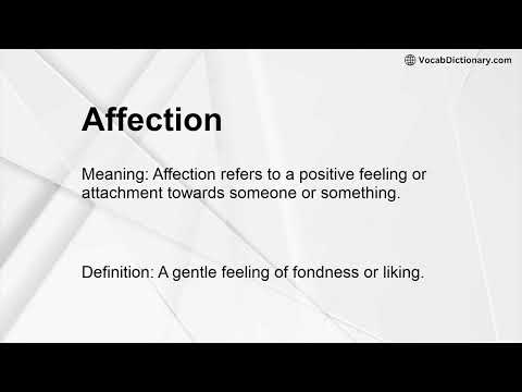 Affection Meaning