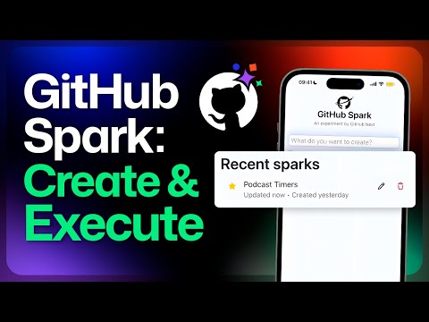 Use GitHub Spark to create a podcast timers app