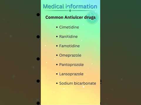Common Antiulcer drugs ll medical information #neet #nursing #pharmacy #bsc #viral #shorts #medical
