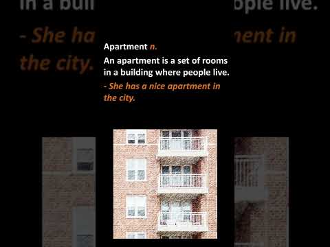 apartment, meaning, definition, pronunciation & example