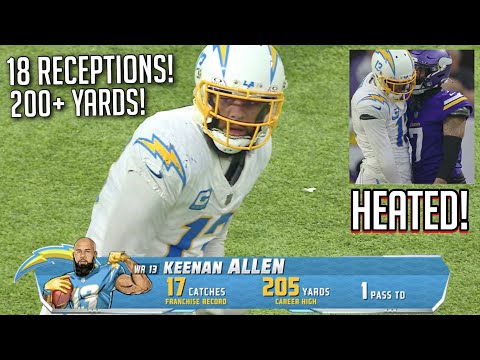 Keenan Allen āRECORD BREAKINGā Highlights vs Vikings