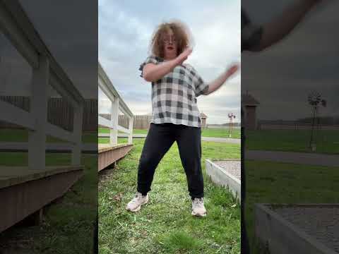 Curly hair and beautiful glasses does a quick dance outside #dance #dancer #hair #beautiful