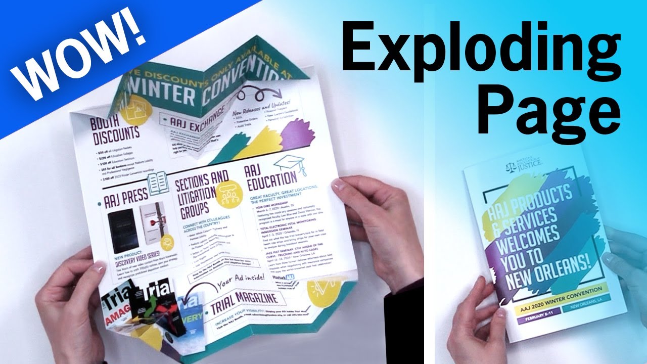 Exploding Page - Folds Flat and 