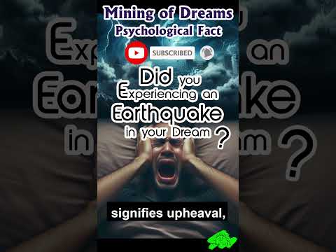Did you Experiencing an Earthquake in a Dreams? Meaning of Dreams by The Life #foryou #dream #facts