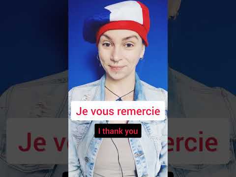 How to say "thank you" in French 🇨🇵. #french #learnfrench #frenchclass #fle #france #fun #languages