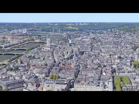Majestic Aerial Tour of Rouen Cathedral | Stunning 4K Drone View