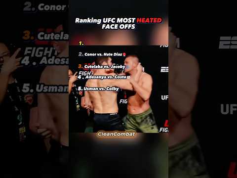 Ranking UFC Most HEATED Face Offs ๐ฅ๐ #shorts #mma