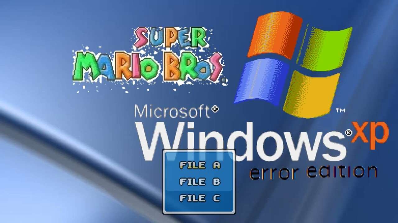 Super Mario Bros Windows XP Error Edition - #1