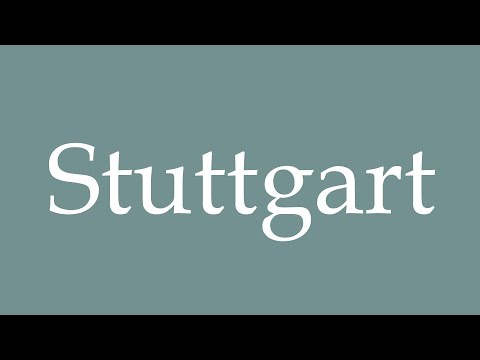 How to Pronounce ''Stuttgart'' Correctly in French