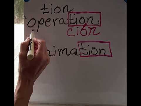 Lesson 13, February 11, 2025. Easy Translation of Words Ending in “tion.”