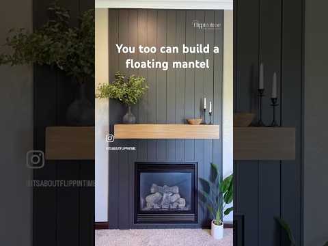 How to Create a Stunning Floating Mantel - Easy DIY Fireplace Upgrade!