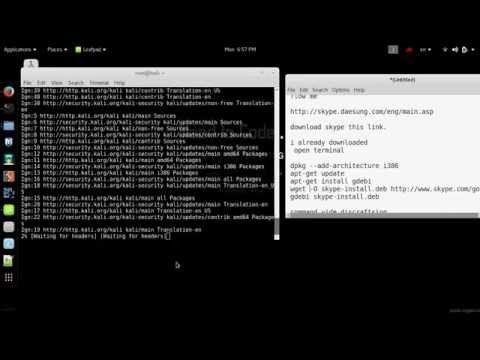 How to kali linux skype install any version .